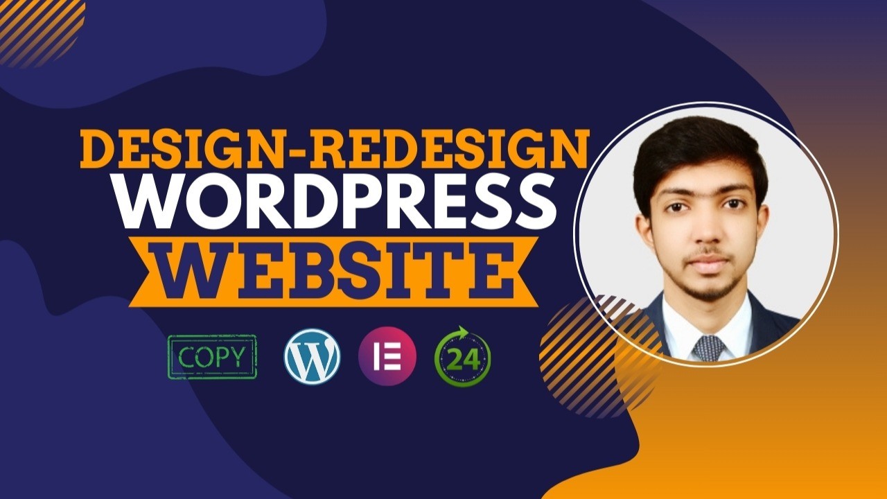 I will design, redesign, revamp or clone wordpress website using ... I will design, redesign, revamp or clone wordpress website using ...