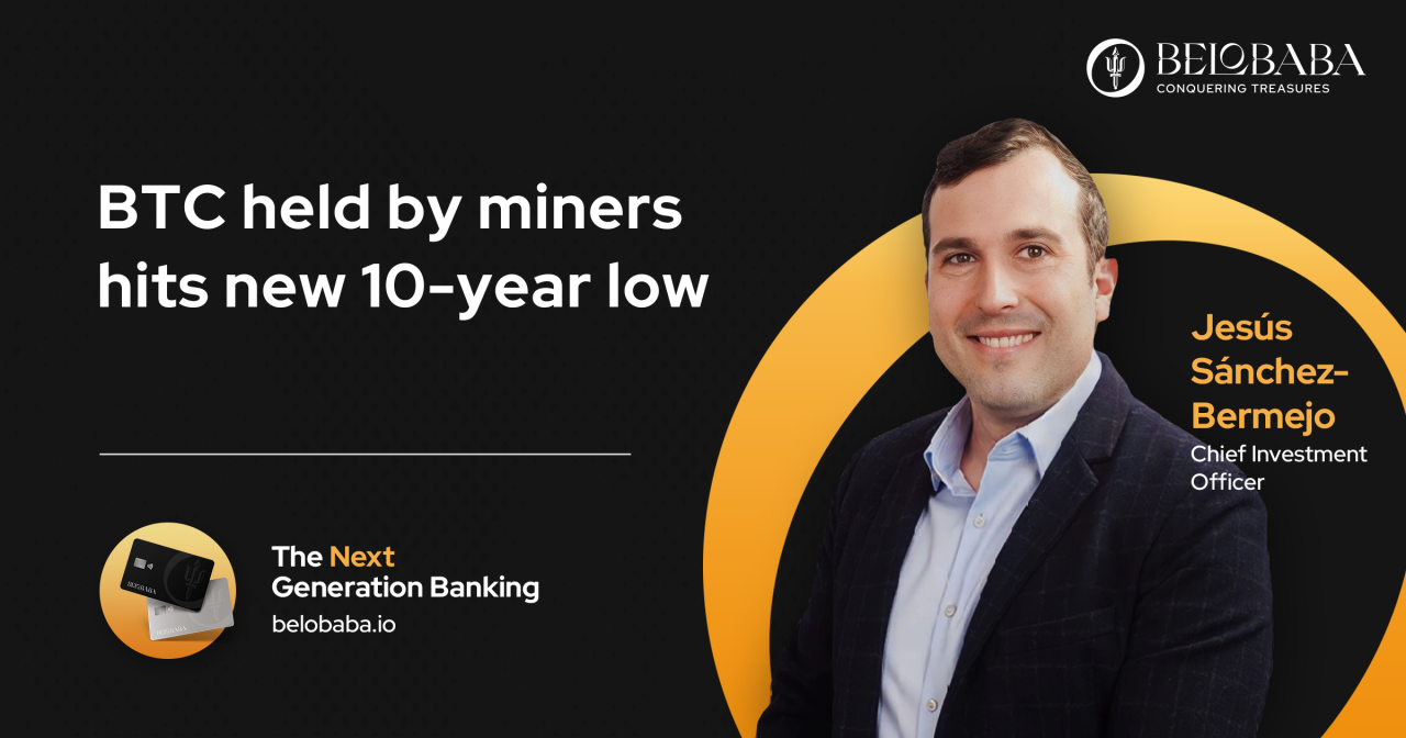 BTC held by miners hits new 10-year low BTC held by miners hits new 10-year low