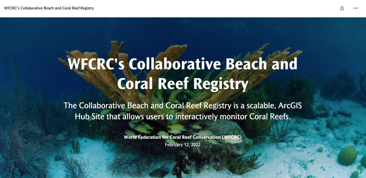 Introduction To World Federation for Coral Reef Conservation (WFCRC ... Introduction To World Federation for Coral Reef Conservation (WFCRC ...