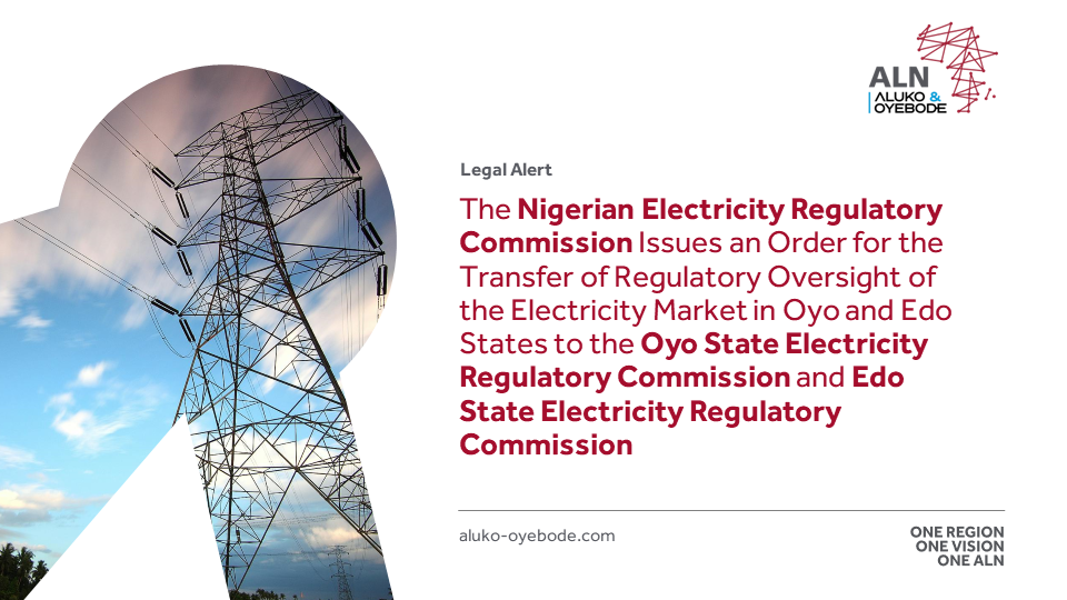 The Nigerian Electricity Regulatory Commission Issues an Order for the ... The Nigerian Electricity Regulatory Commission Issues an Order for the ...