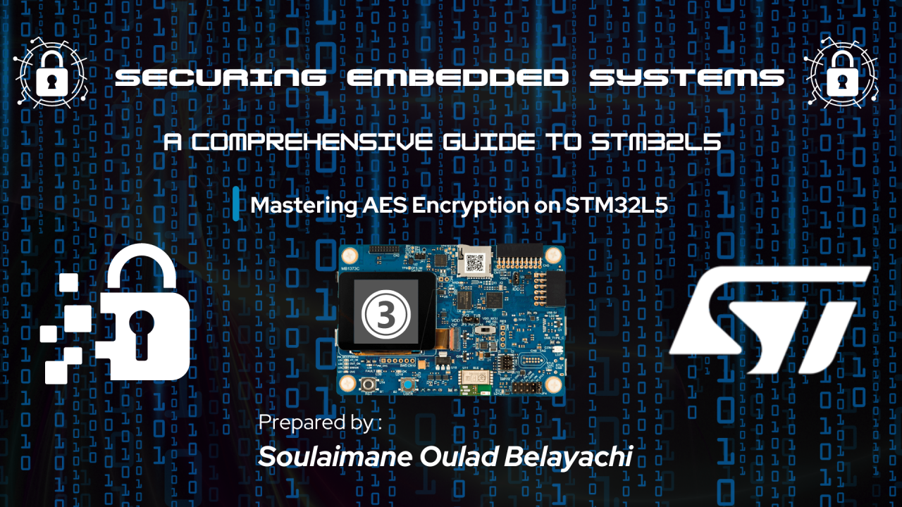 Mastering AES Encryption on STM32L5: A Comprehensive Guide for Embedded ... Mastering AES Encryption on STM32L5: A Comprehensive Guide for Embedded ...