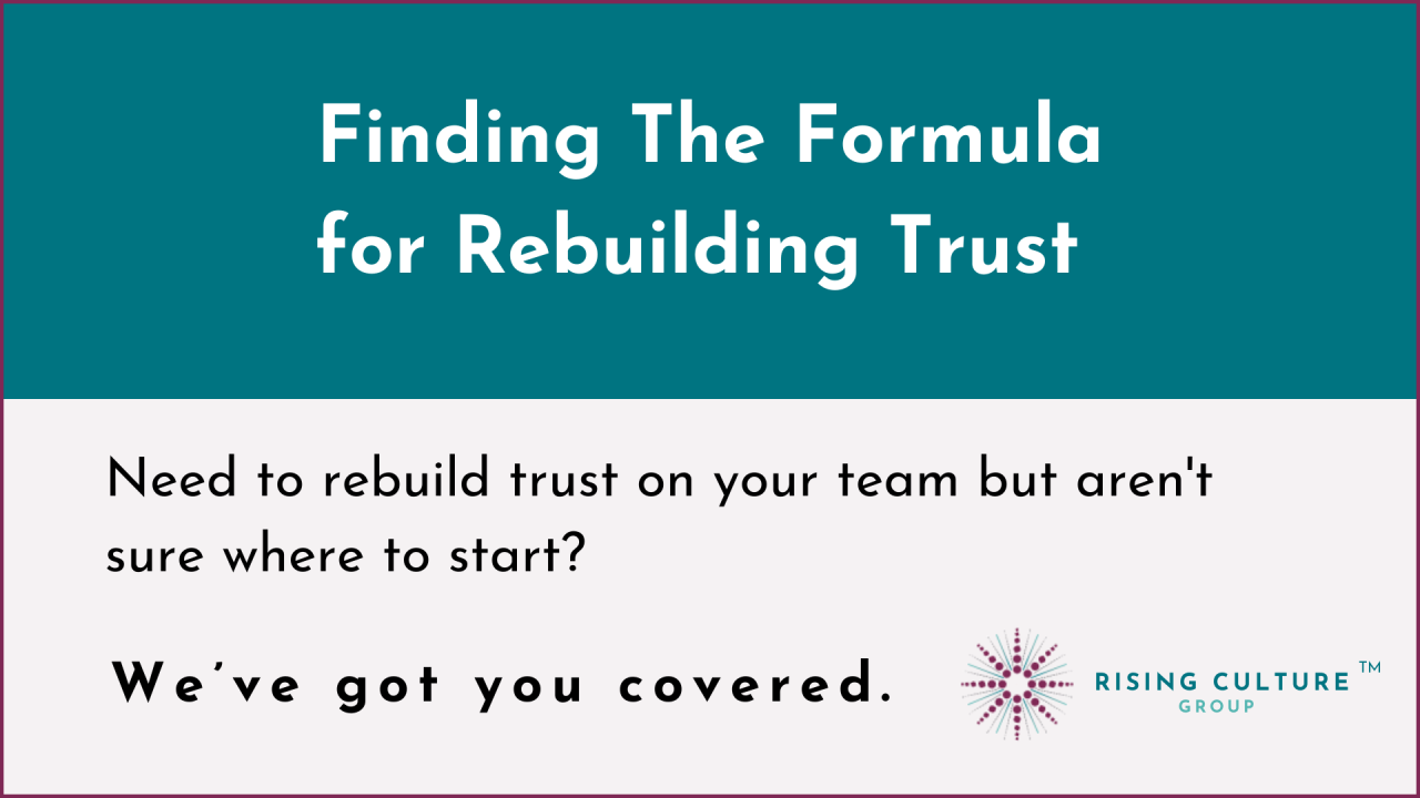 Finding The Formula for Rebuilding Trust | Christine Springer Finding The Formula for Rebuilding Trust | Christine Springer