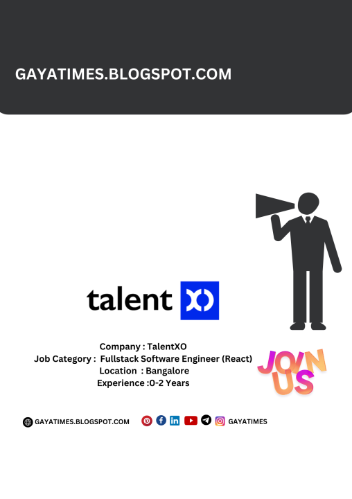 TalentXO is hiring for the role of Fullstack Software Engineer (React ... TalentXO is hiring for the role of Fullstack Software Engineer (React ...