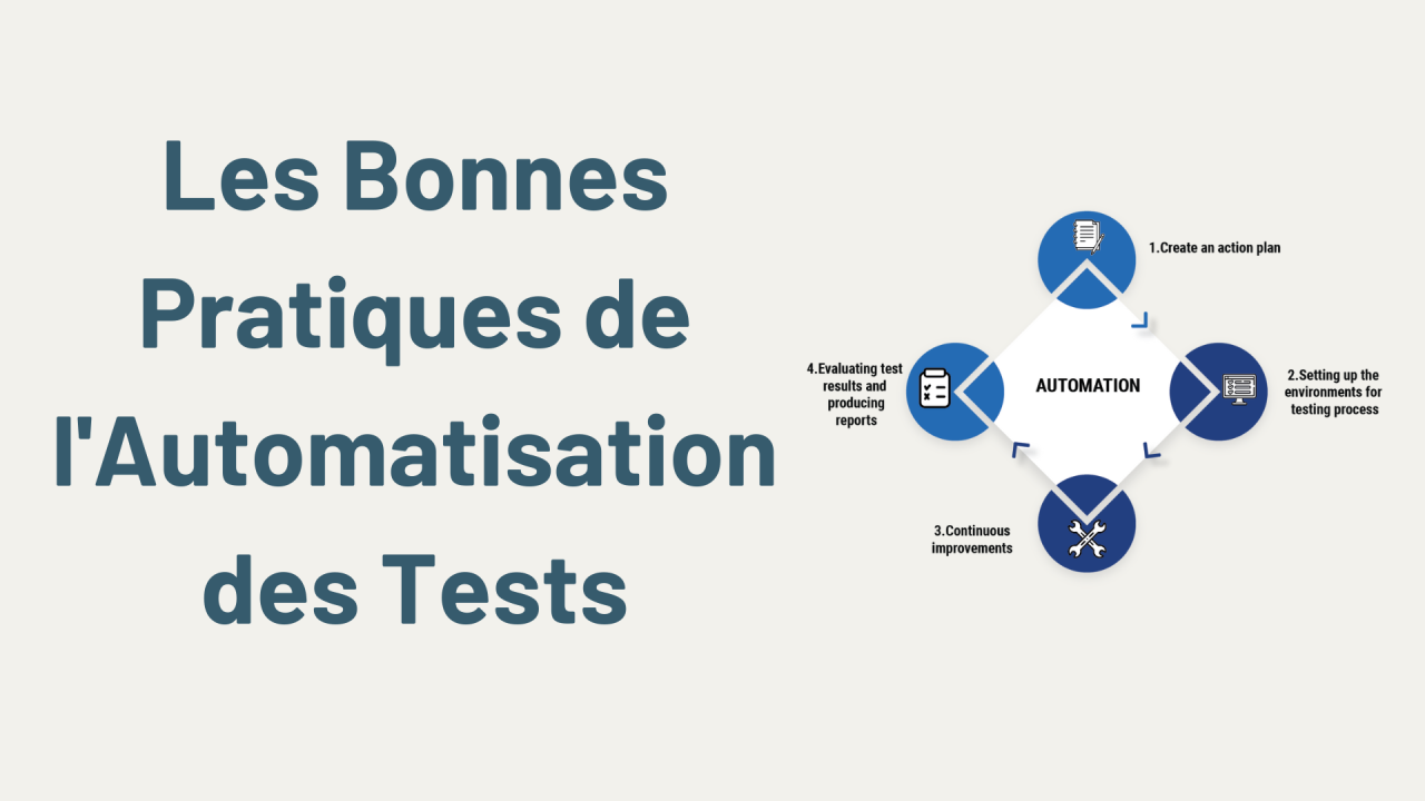 Les Bonnes Pratiques de l'Automatisation des Tests Les Bonnes Pratiques de l'Automatisation des Tests