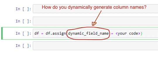 How to dynamically generate column names in a pandas DataFrame How to dynamically generate column names in a pandas DataFrame