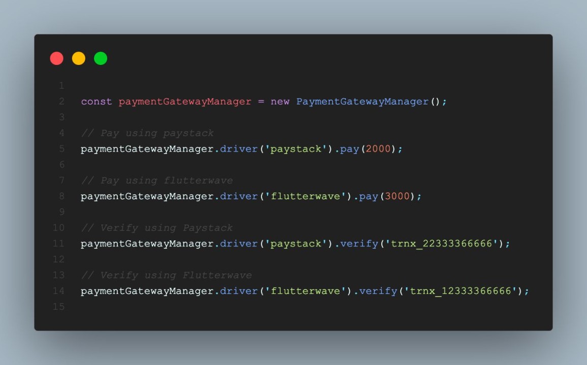 Manager Pattern in NestJs Manager Pattern in NestJs