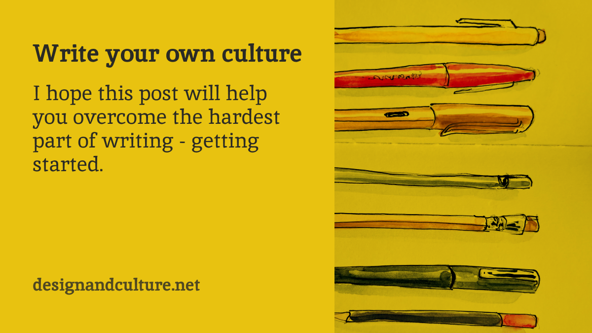 Write your own culture Write your own culture