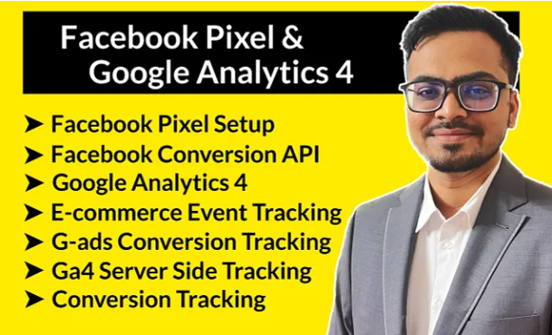 fix or setup facebook pixel google analytics 4 ecommerce conversion API ... fix or setup facebook pixel google analytics 4 ecommerce conversion API ...