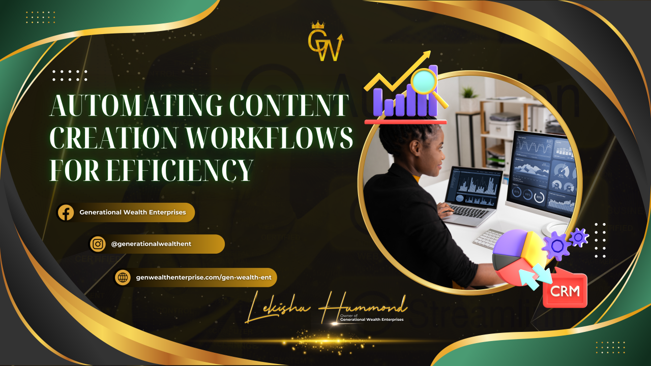 Automating Content Creation Workflows for Efficiency | Lekisha Hammond, MFA Automating Content Creation Workflows for Efficiency | Lekisha Hammond, MFA