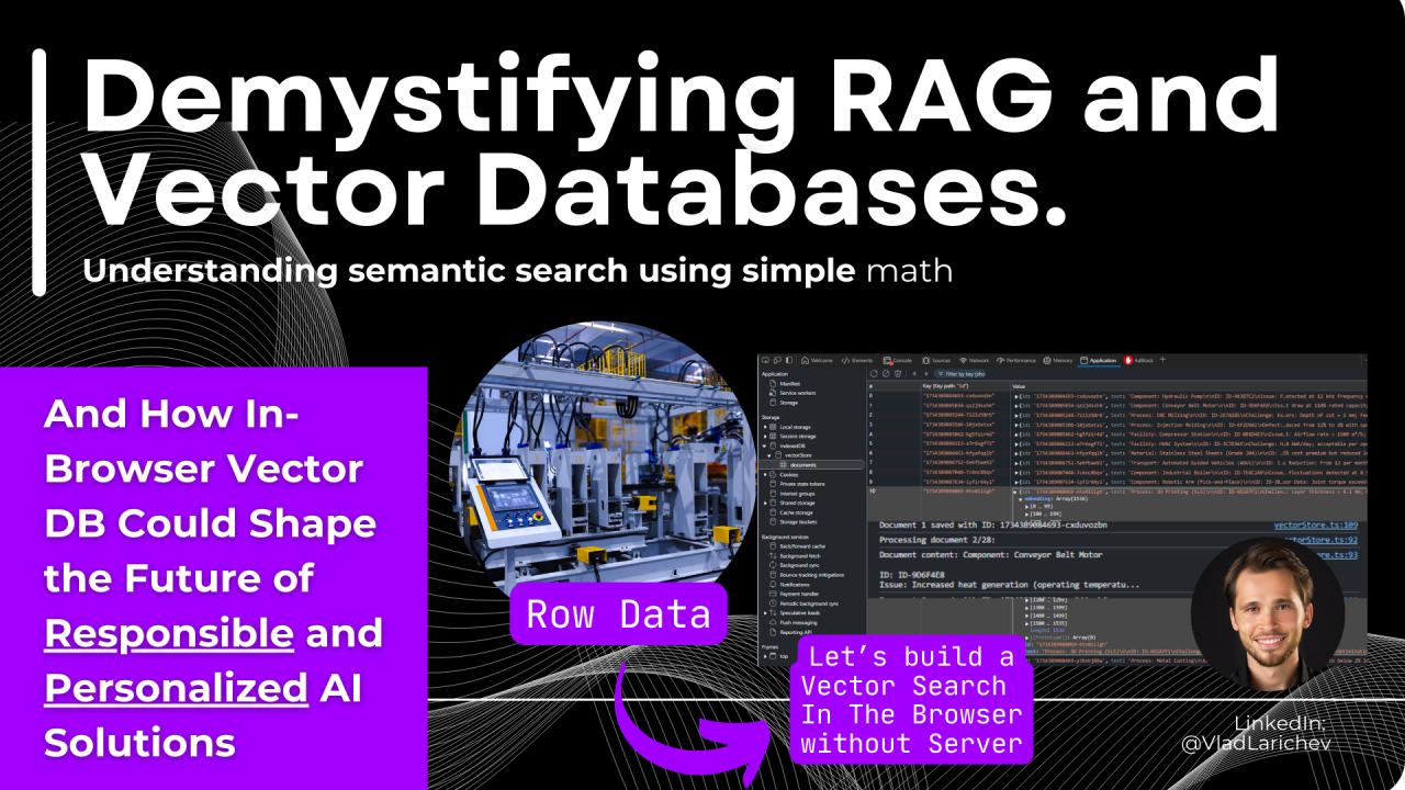 Demystifying RAG and Vector Databases: How Browser-Based Vector Search ... Demystifying RAG and Vector Databases: How Browser-Based Vector Search ...