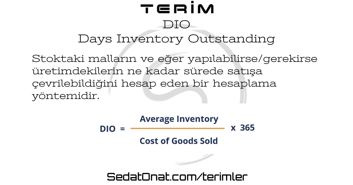 DIO - Days Inventory Outstanding DIO - Days Inventory Outstanding