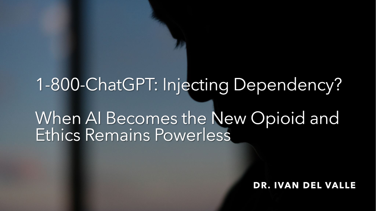 1-800-ChatGPT: Injecting Dependency? When AI Becomes the New Opioid and ... 1-800-ChatGPT: Injecting Dependency? When AI Becomes the New Opioid and ...