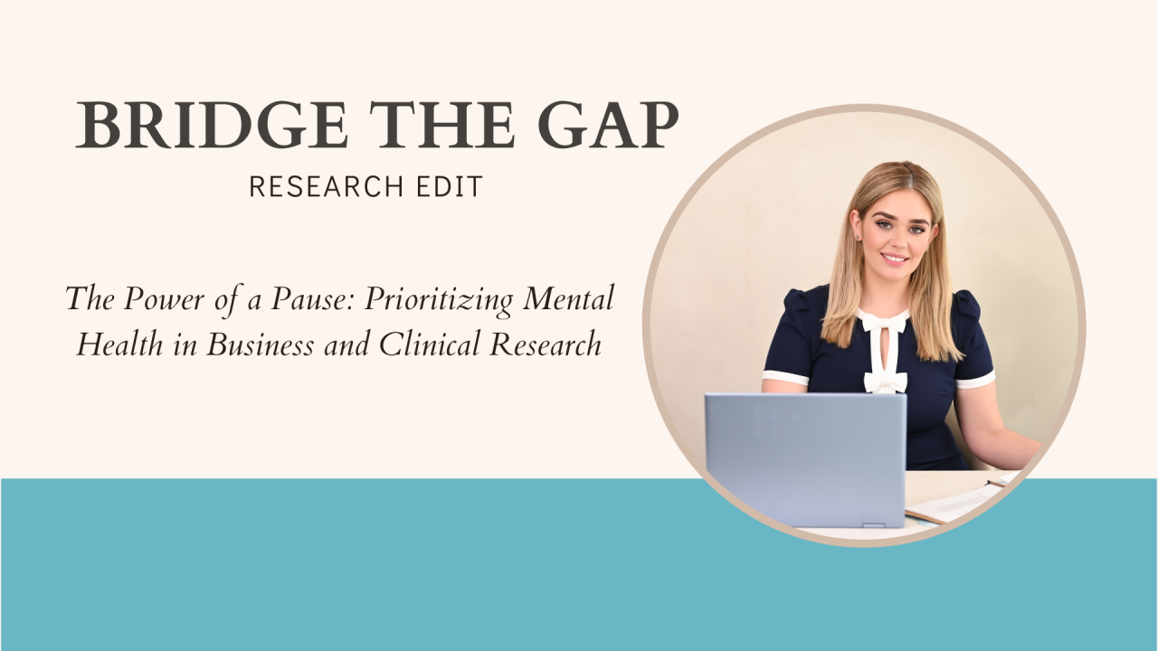 The Power of a Pause: Prioritizing Mental Health in Business and ... The Power of a Pause: Prioritizing Mental Health in Business and ...