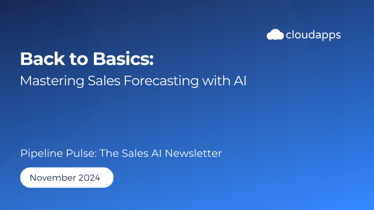 Mastering Sales Forecasting with AI: Back to Basics Mastering Sales Forecasting with AI: Back to Basics