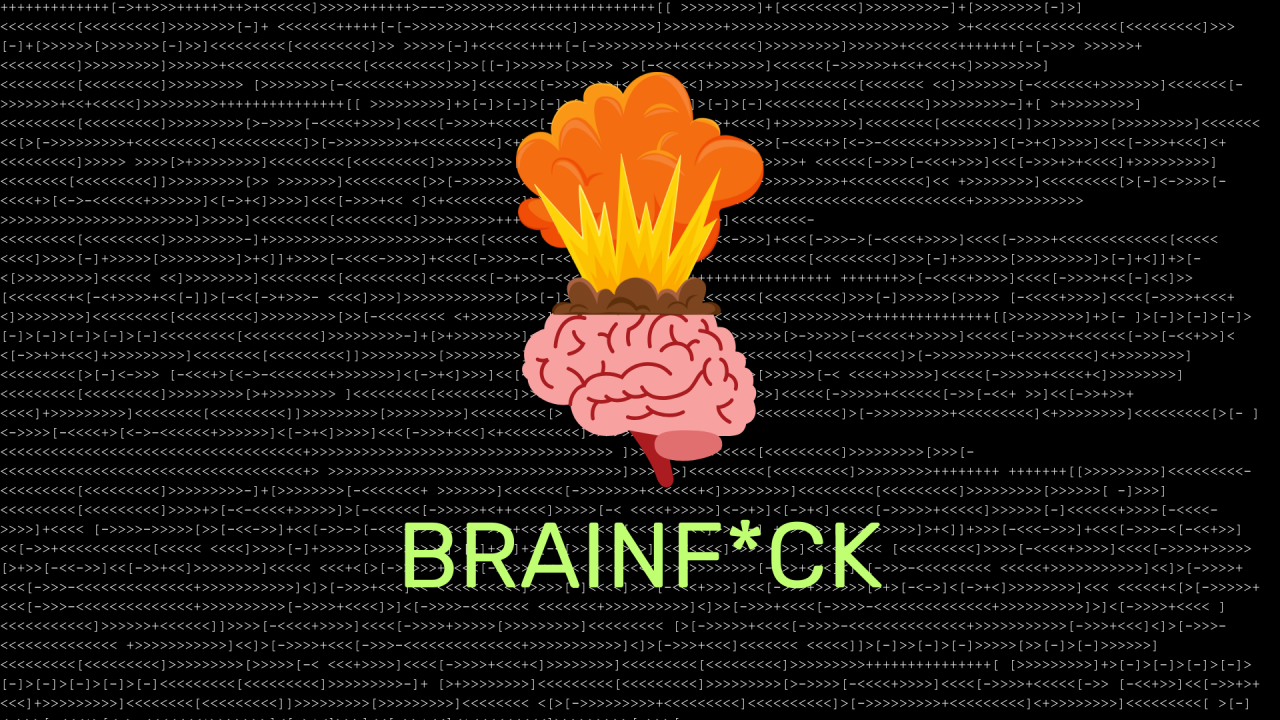 Coding Challenge #81 - Brainf*ck Interpreter Coding Challenge #81 - Brainf*ck Interpreter
