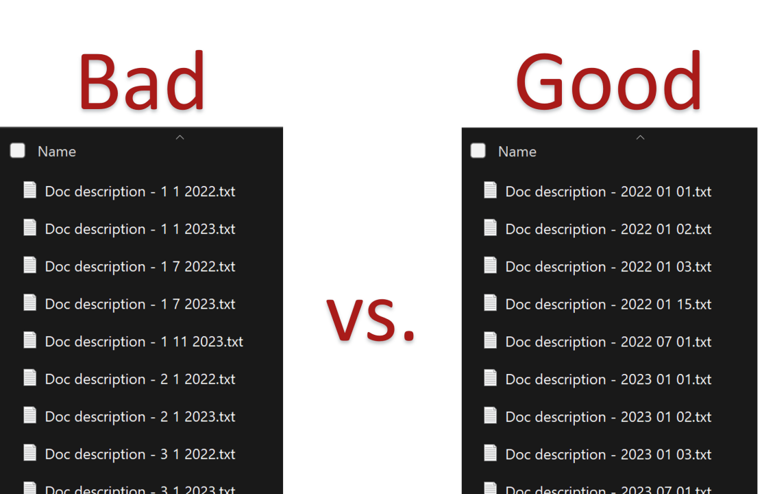 File naming best practises File naming best practises