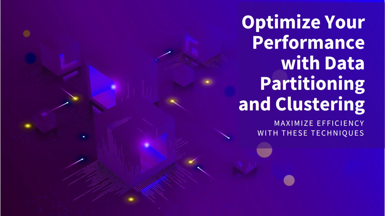 Data Partitioning and Clustering for Performance Optimization Data Partitioning and Clustering for Performance Optimization