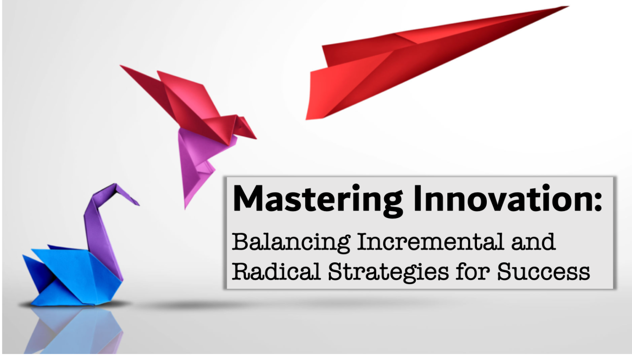 Mastering Innovation: Balancing Incremental and Radical Strategies for ... Mastering Innovation: Balancing Incremental and Radical Strategies for ...