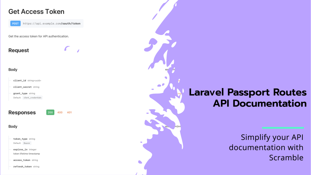 Adding Laravel Passport Route Documentation Using Scramble Adding Laravel Passport Route Documentation Using Scramble