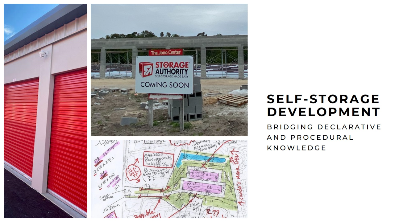 Self-Storage Development: Bridging Declarative and Procedural Knowledge ... Self-Storage Development: Bridging Declarative and Procedural Knowledge ...