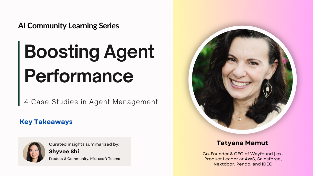 Boosting Agent Performance: 4 Case Studies with Tatyana Mamut Boosting Agent Performance: 4 Case Studies with Tatyana Mamut