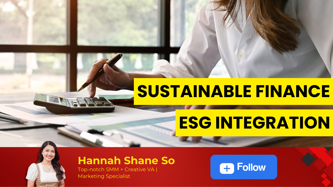 Green Growth: Sustainable Finance and ESG Integration Green Growth: Sustainable Finance and ESG Integration