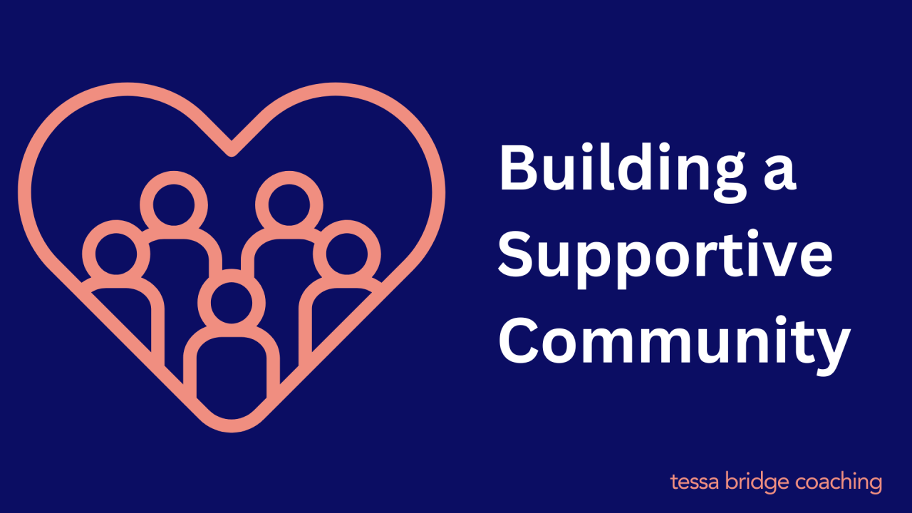 Building a Supportive Community Building a Supportive Community