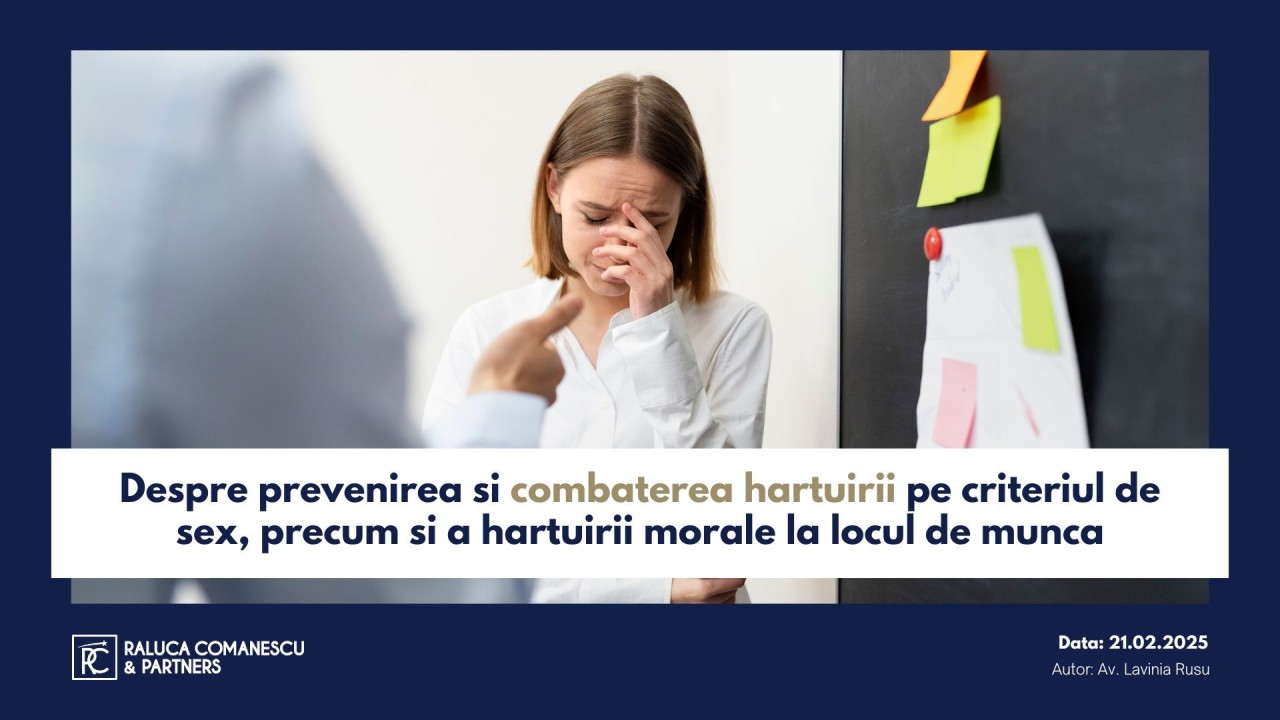 Prevenirea si combaterea hartuirii la locul de munca Prevenirea si combaterea hartuirii la locul de munca