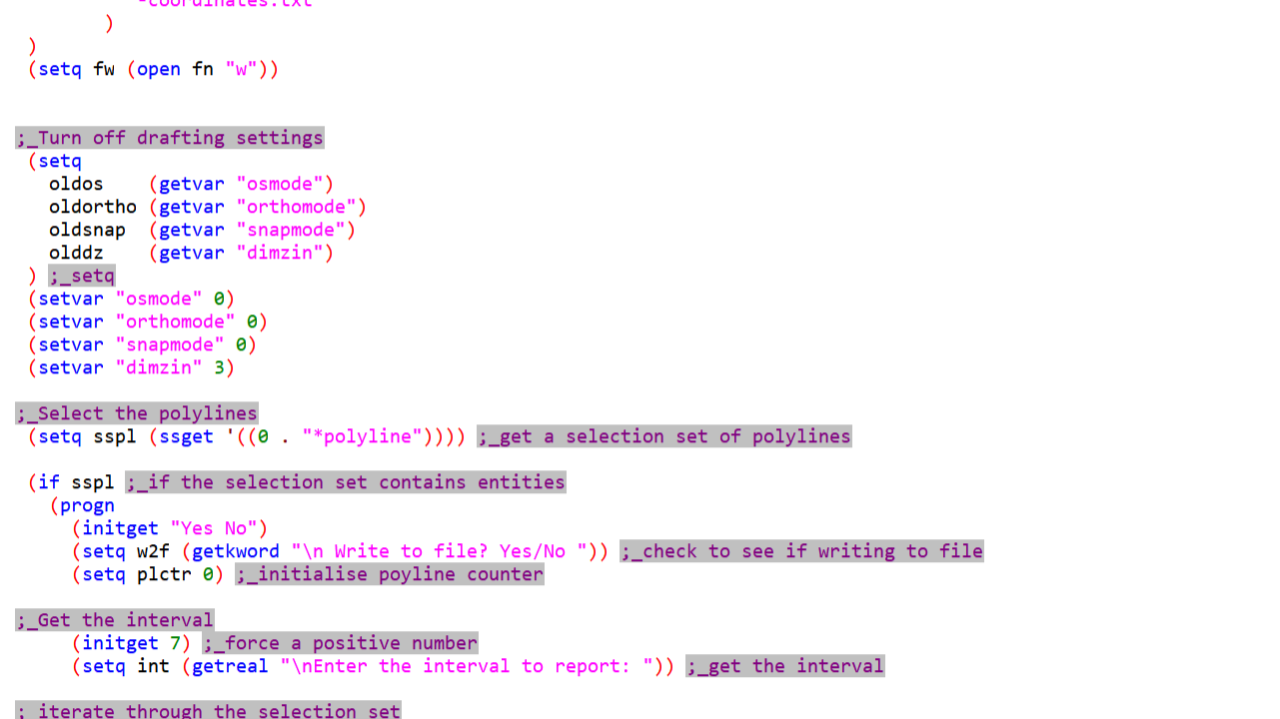 AutoCAD: Visual LISP – reporting a polyline at user-specified intervals ... AutoCAD: Visual LISP – reporting a polyline at user-specified intervals ...