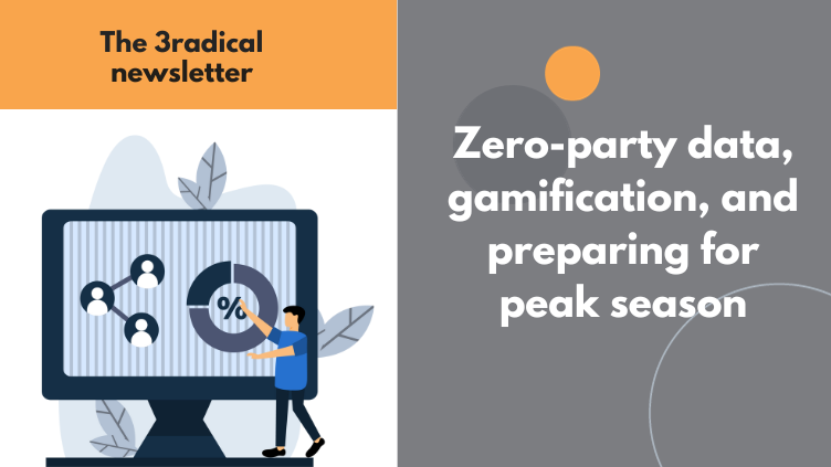 Zero-party data, gamification, and preparing for peak season Zero-party data, gamification, and preparing for peak season