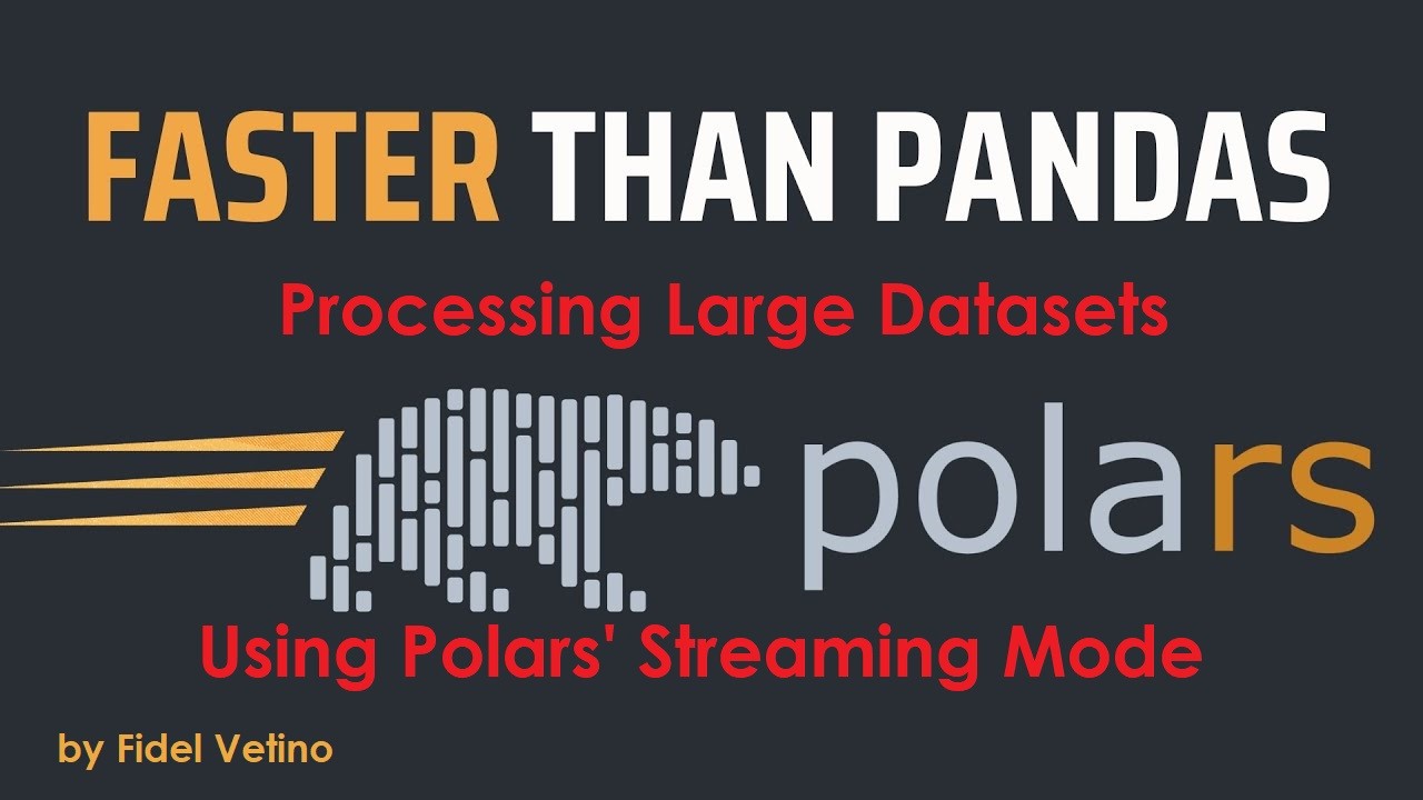 Efficiently Process Large Datasets w/ Polars Streaming Mode | Fidel .V Efficiently Process Large Datasets w/ Polars Streaming Mode | Fidel .V