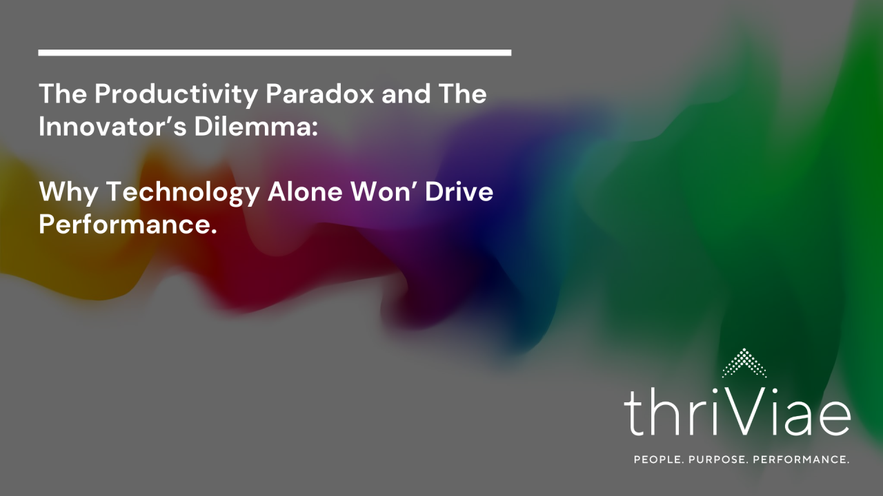 The Productivity Paradox and The Innovator’s Dilemma: Why Technology ... The Productivity Paradox and The Innovator’s Dilemma: Why Technology ...