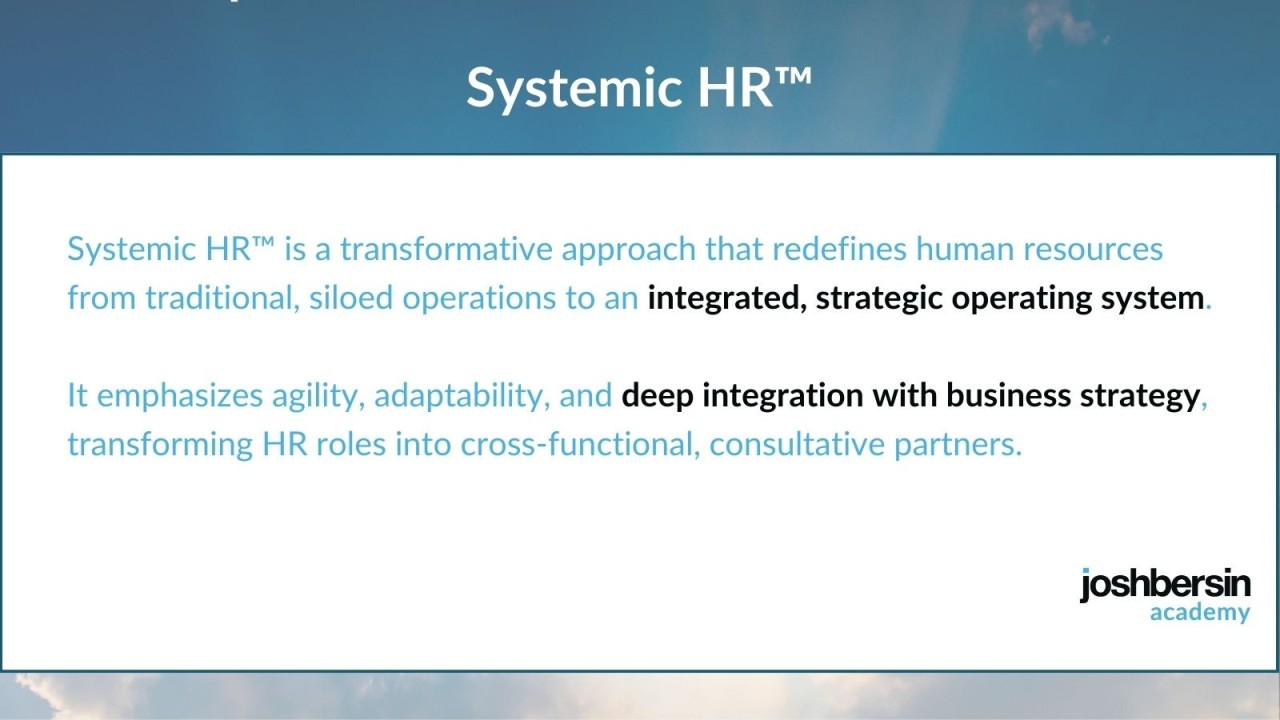 Systemic HR™ may be your solution Systemic HR™ may be your solution