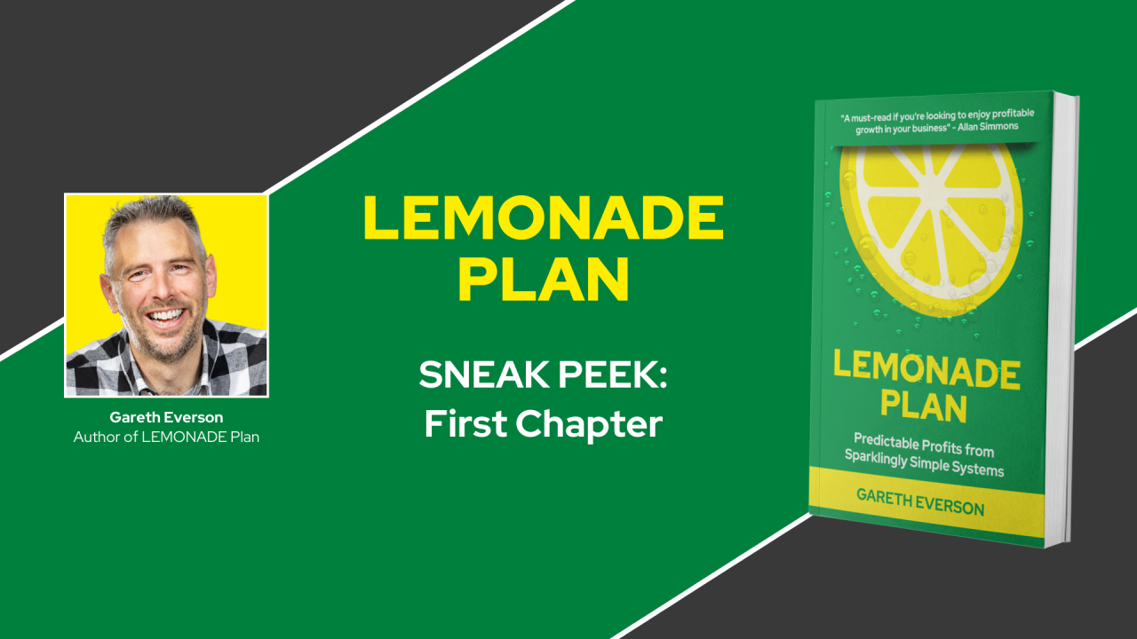 LEMONADE PLAN Introductory Chapter: The Fork In The Road LEMONADE PLAN Introductory Chapter: The Fork In The Road