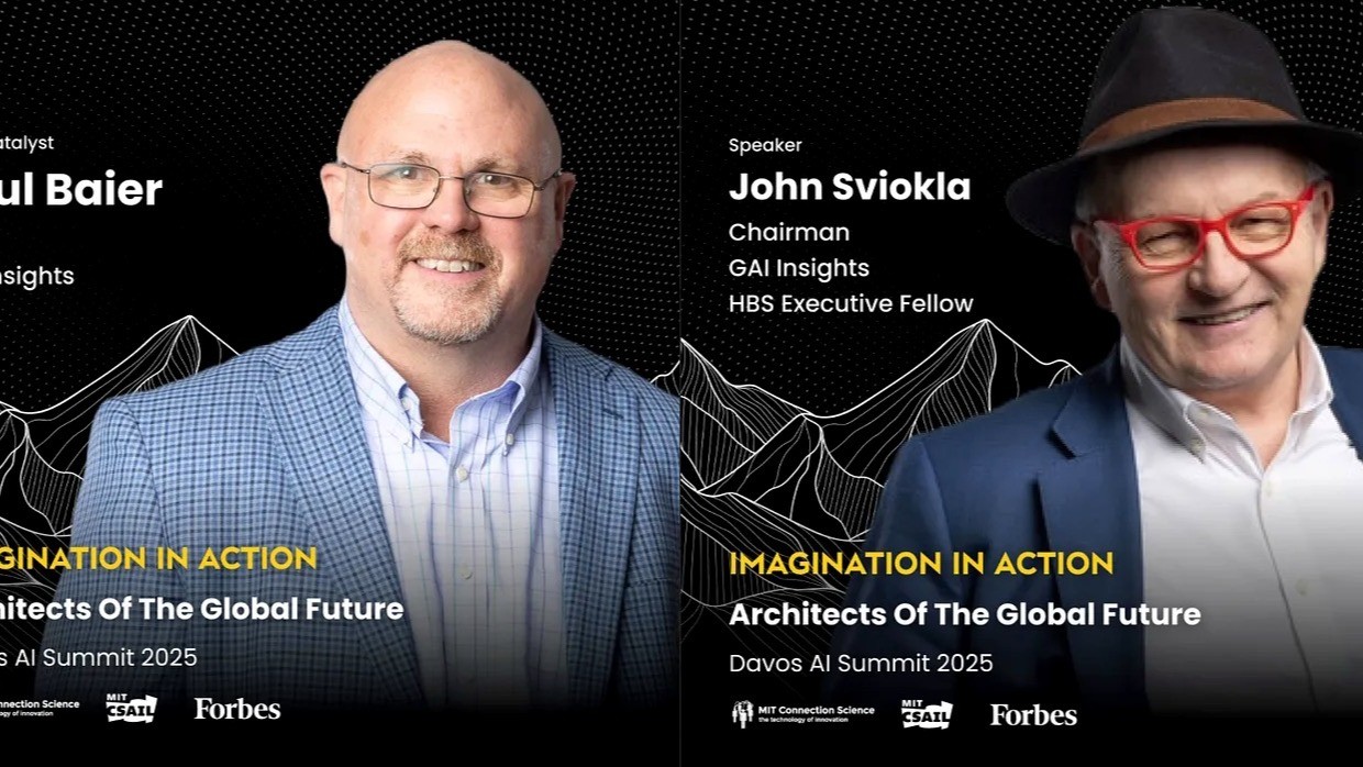 Paul Baier and John Sviokla to speak at “MIT AI Day” in Davos, held ... Paul Baier and John Sviokla to speak at “MIT AI Day” in Davos, held ...