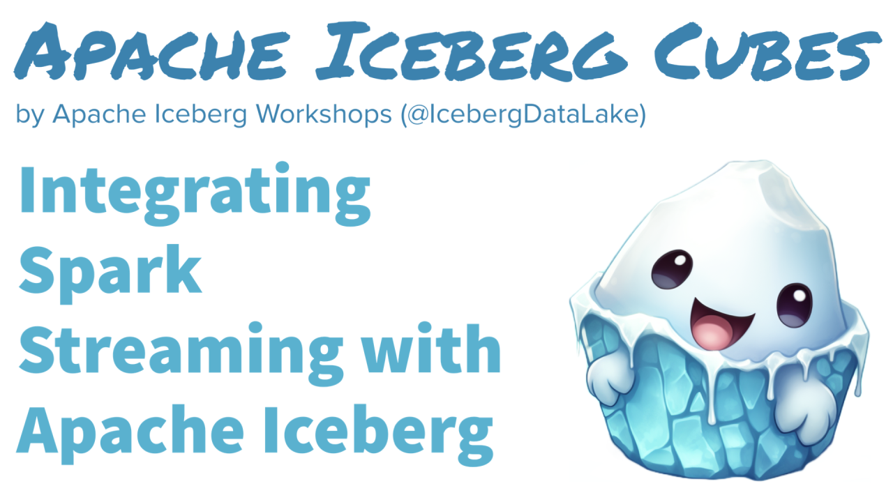 Integrating Spark Streaming with Apache Iceberg Integrating Spark Streaming with Apache Iceberg