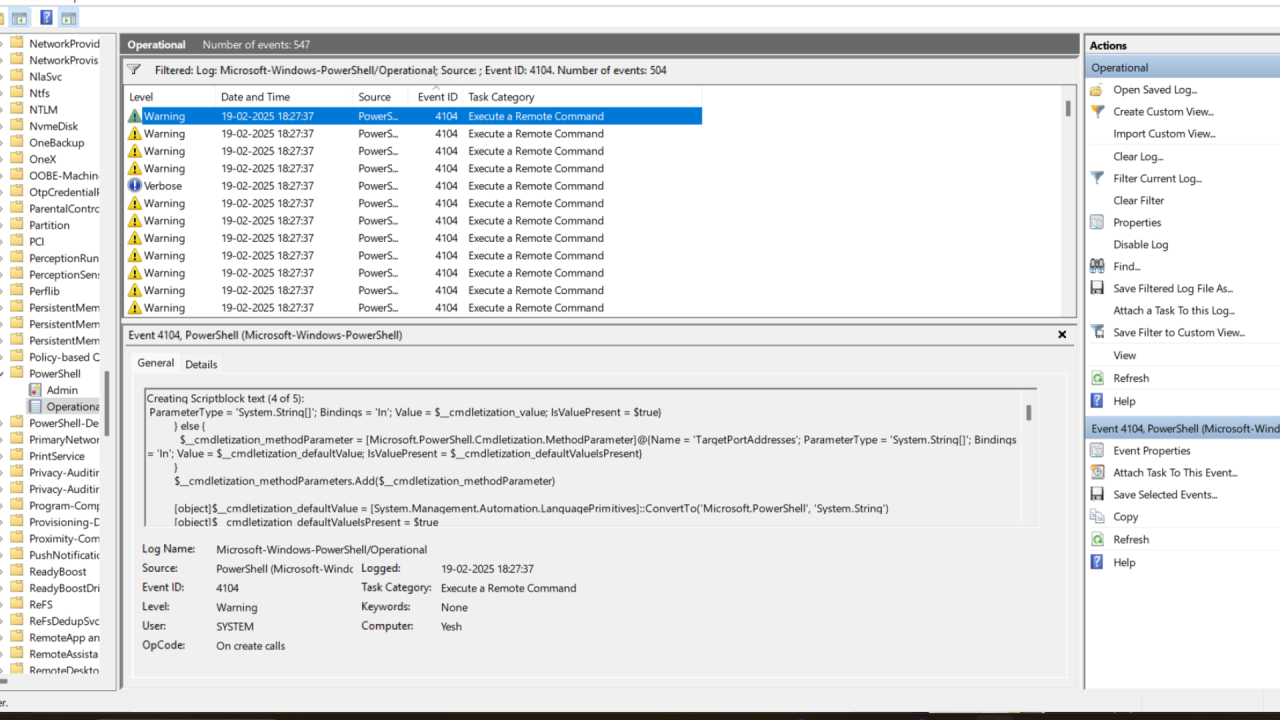 Detecting PowerShell Attacks with Windows Event Logs Detecting PowerShell Attacks with Windows Event Logs