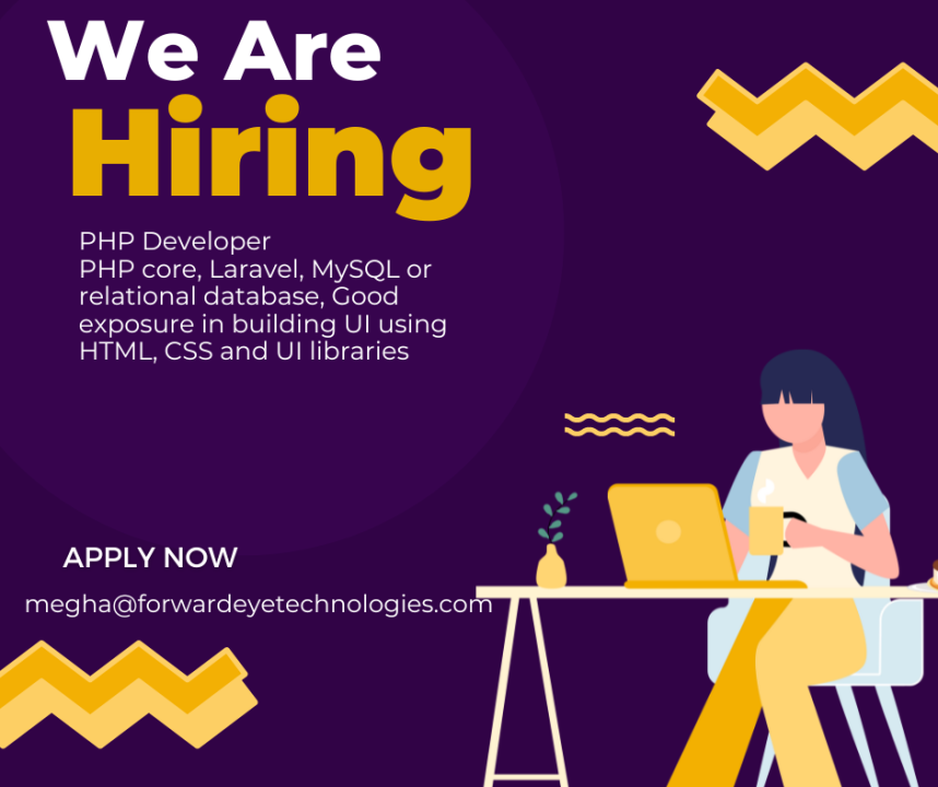 Urgent hiring for PHP Developer Urgent hiring for PHP Developer