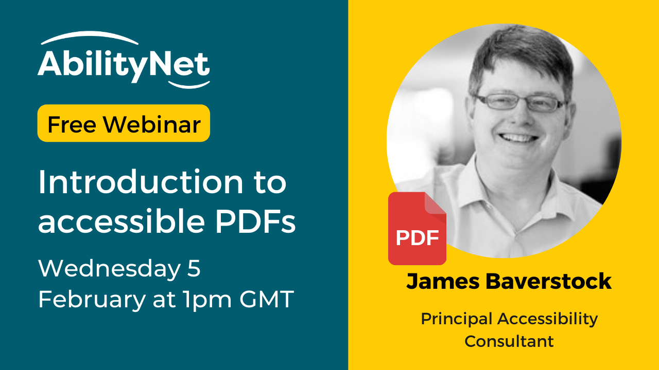 Accessible PDFs made easy - Free webinar Accessible PDFs made easy - Free webinar