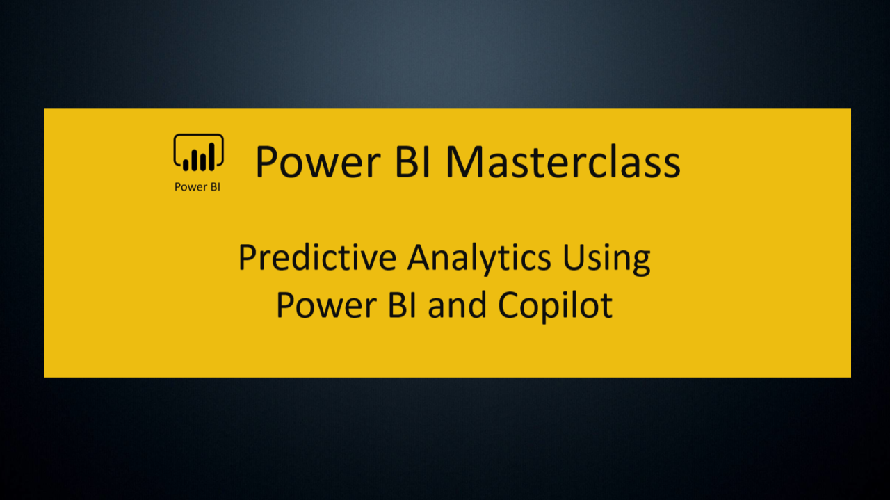 ๐ป Predictive Analytics Using Power BI and Copilot ๐ป Predictive Analytics Using Power BI and Copilot