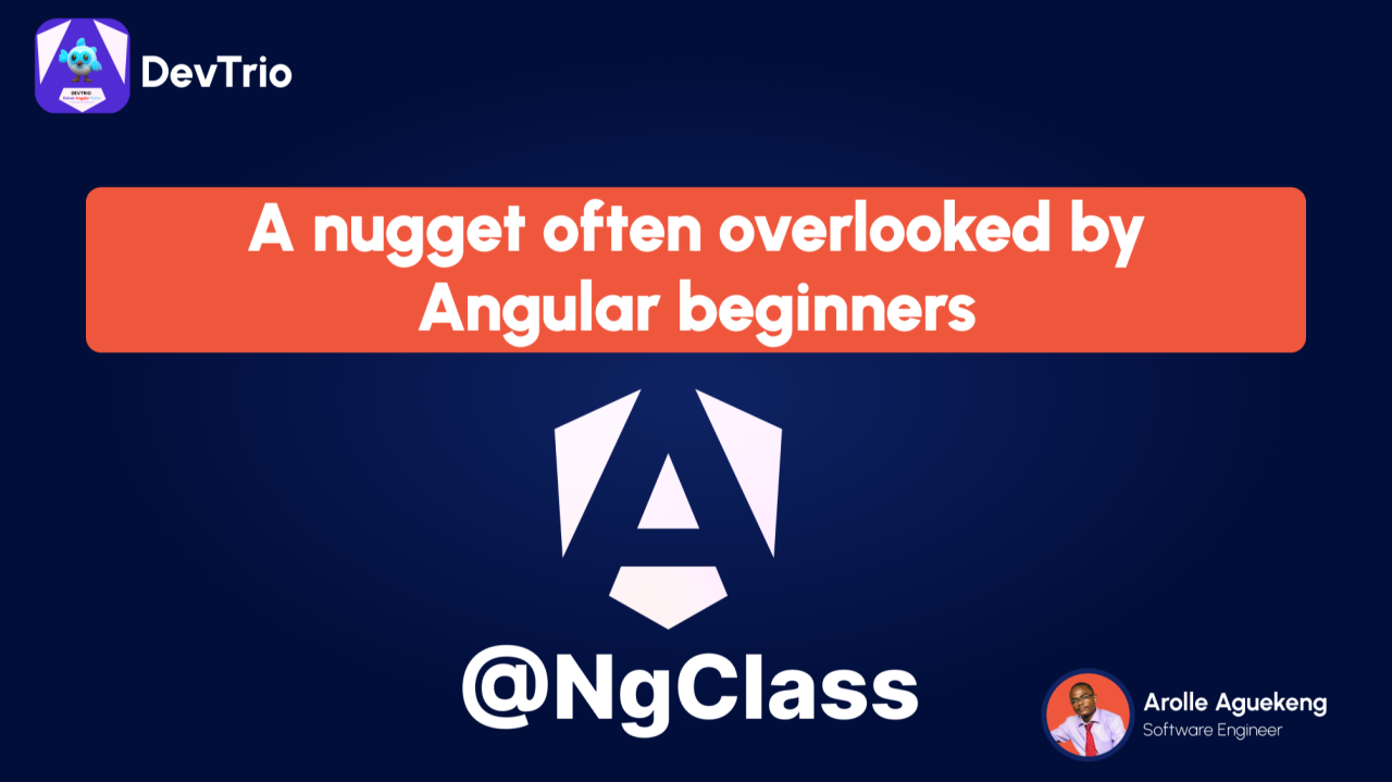 @NgClass: A nugget often overlooked by Angular beginners @NgClass: A nugget often overlooked by Angular beginners