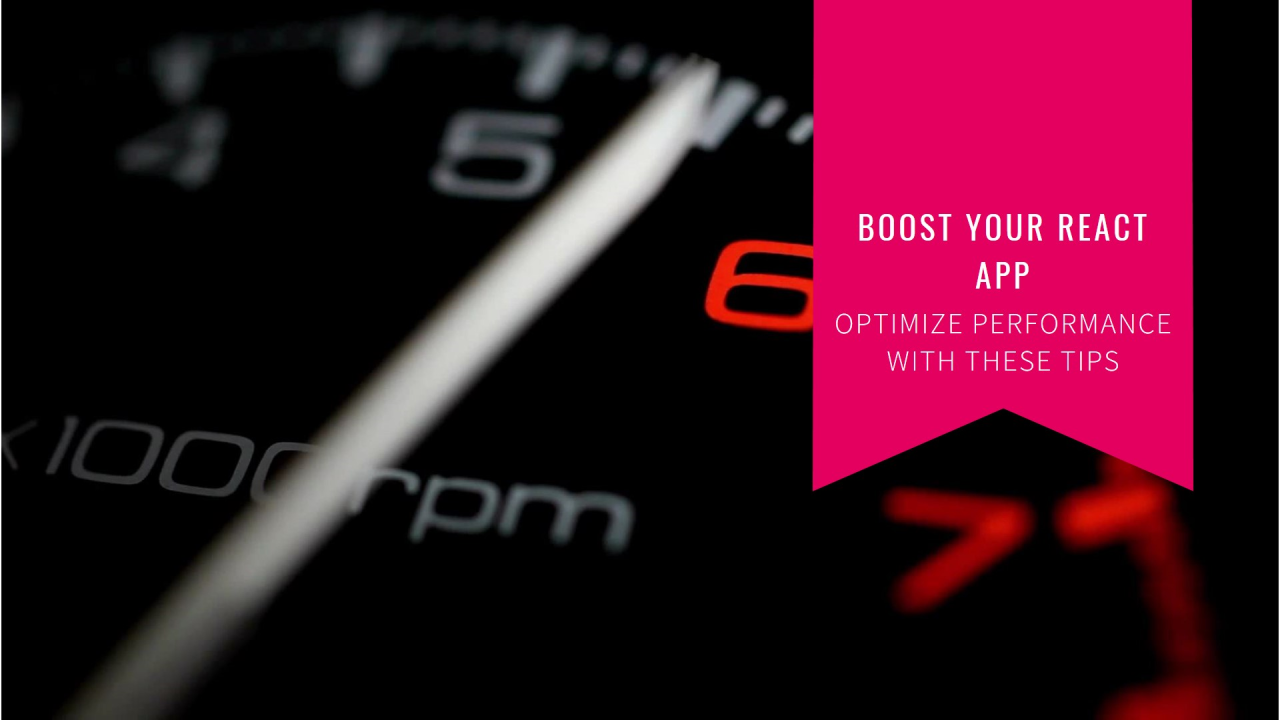 Optimizing React Application Performance Optimizing React Application Performance