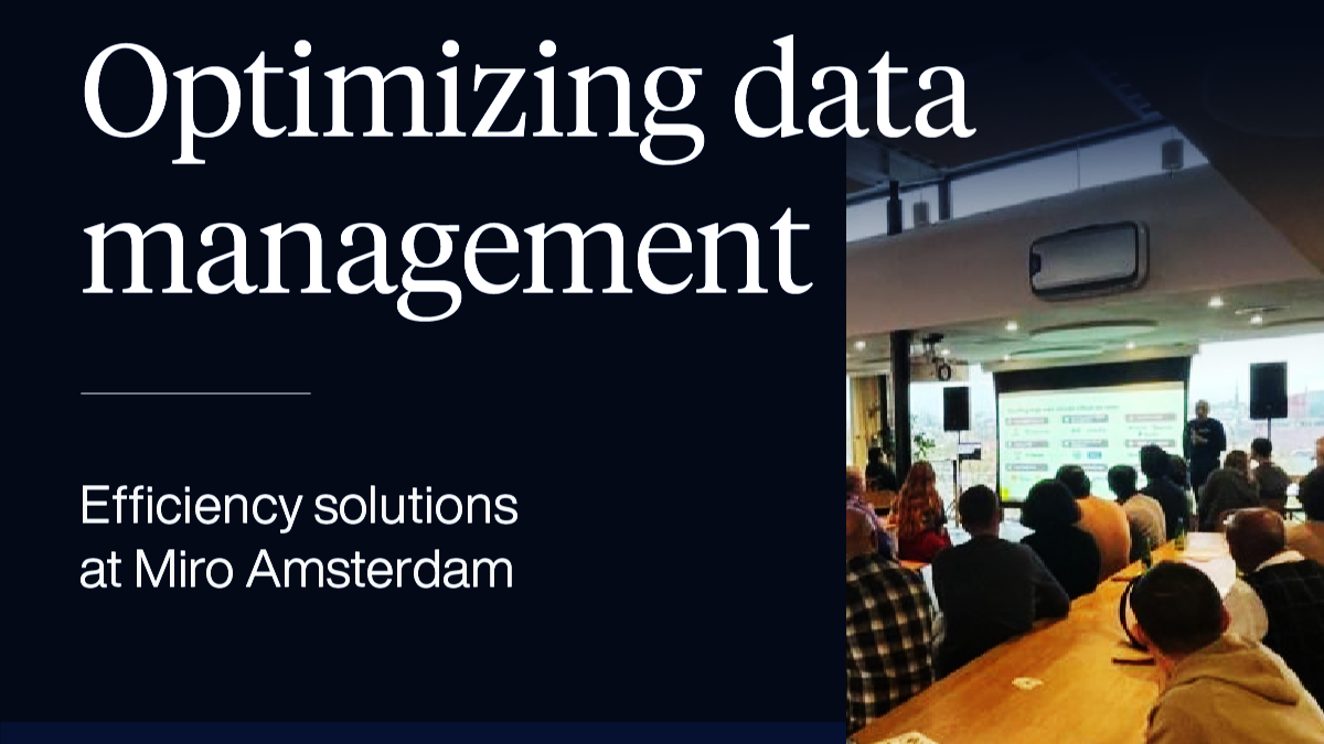 How to tackle today’s toughest real-time data challenges? Join the Meetup! How to tackle today’s toughest real-time data challenges? Join the Meetup!