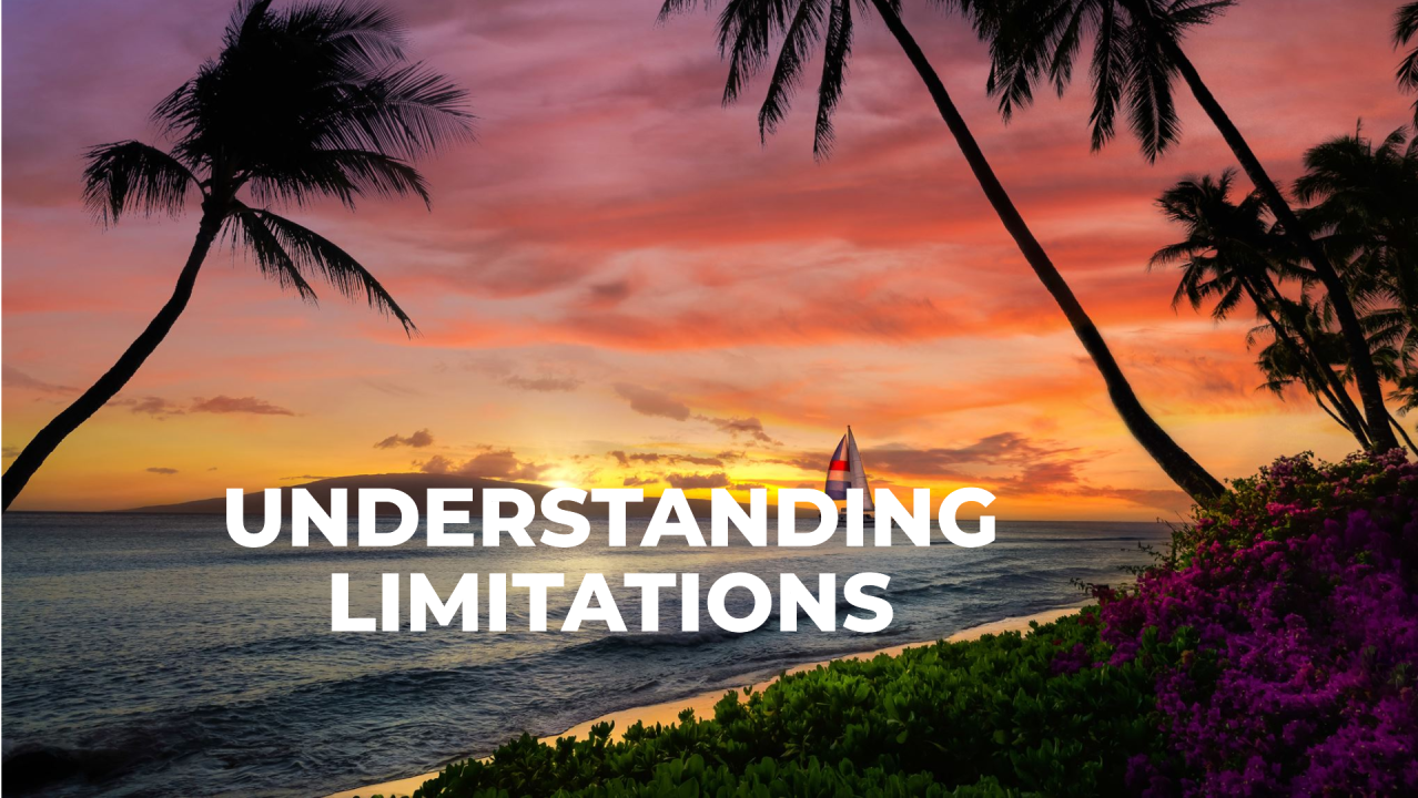 Understanding Limitations Understanding Limitations