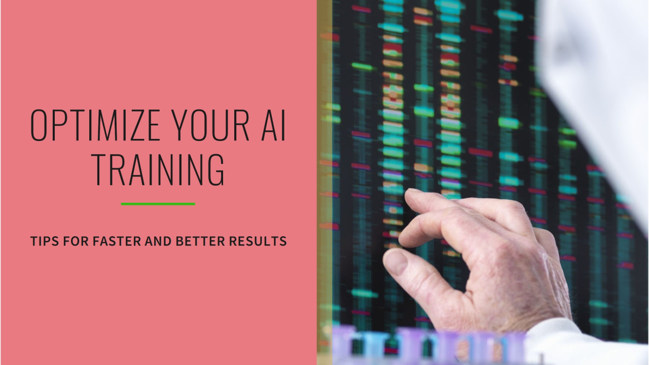 Generative AI Tip: Optimize Training Time Generative AI Tip: Optimize Training Time