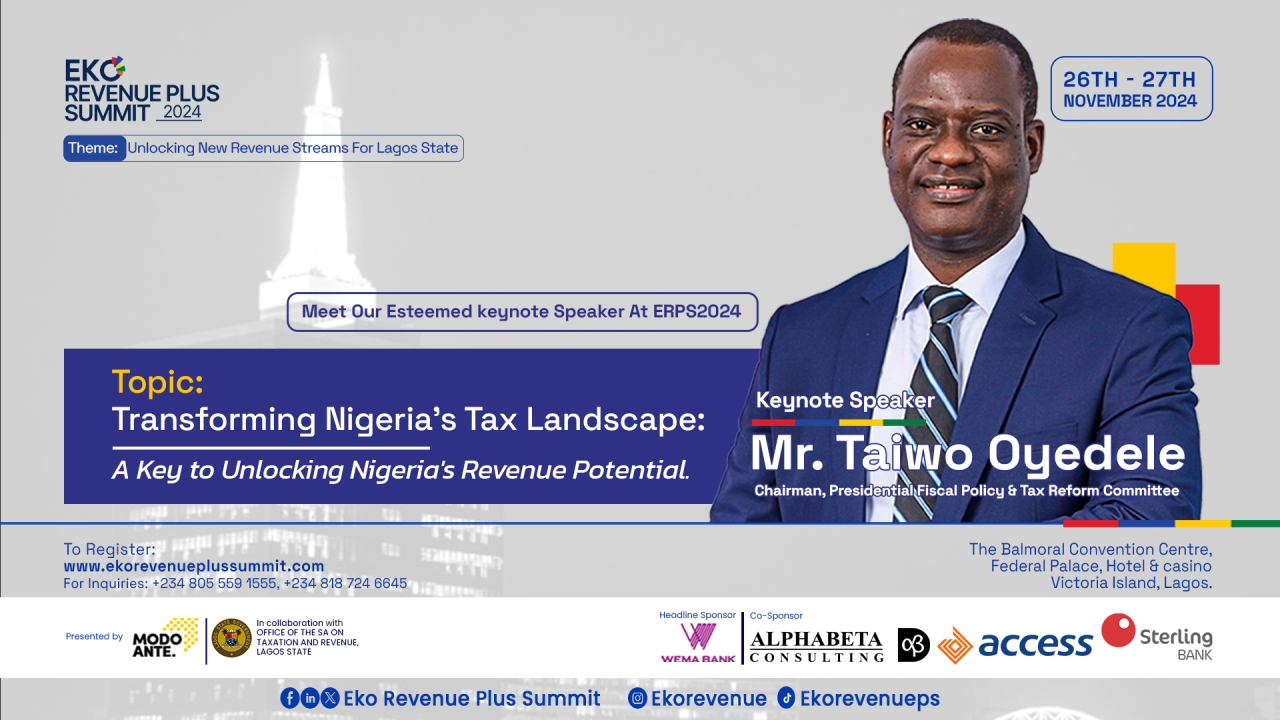 Mr. Taiwo Oyedele to Deliver Groundbreaking Keynote at Eko Revenue Plus ... Mr. Taiwo Oyedele to Deliver Groundbreaking Keynote at Eko Revenue Plus ...