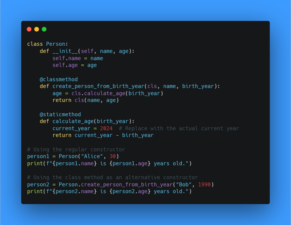 Empowering Object-Oriented Design in Python: Harnessing Class Methods ... Empowering Object-Oriented Design in Python: Harnessing Class Methods ...