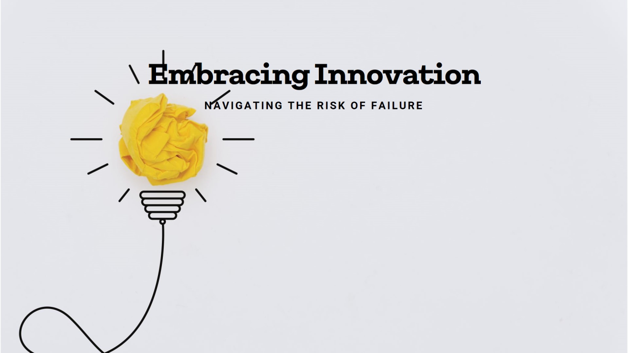 Innovation and the Risk of Failure Innovation and the Risk of Failure