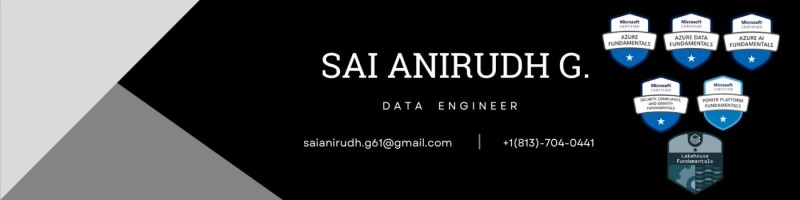 Sai Anirudh Garnepally - Data Engineer at JP Morgan Chase | Skilled in ... Sai Anirudh Garnepally - Data Engineer at JP Morgan Chase | Skilled in ...