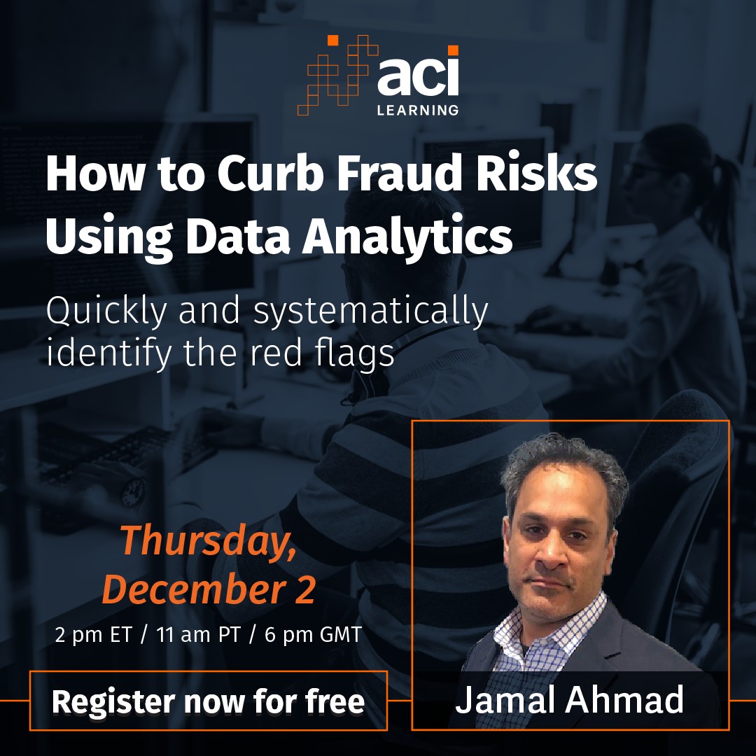 ACI Learning on LinkedIn: How to Curb Fraud Risks Using Data Analytics ACI Learning on LinkedIn: How to Curb Fraud Risks Using Data Analytics